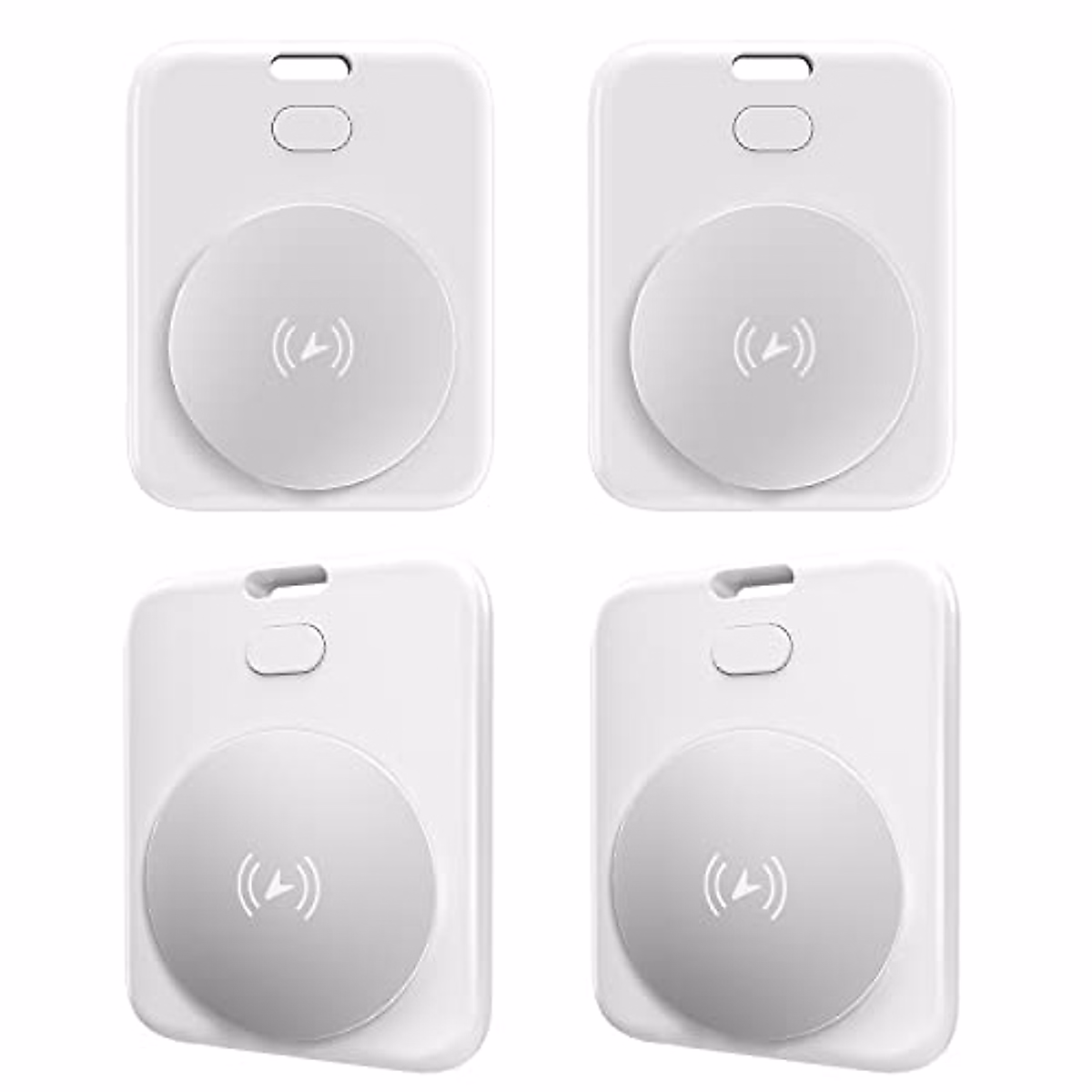 Key Finder 4 Pack, Key Locator Bluetooth Tracker with Loud Beep Sound, Smart Wallet Bag Luggage Tracker Tag for Find My App (iOS Only), 120 Feet Remote Control Anti-Lost Tracker Item Remote Finder