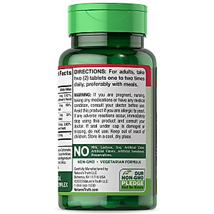 Nature's Truth Vitamin B Complex | Plus B12 | 165 Tablets | Vegetarian, Non-GMO & Gluten Free