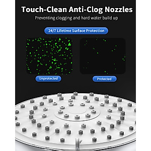 FASDUNT Shower Head with Handheld, High Pressure Handheld Shower Head with 80" Extra Long Stainless Steel Hose & Adjustable Bracket, Showerhead with ON/OFF Switch for Pets Bath