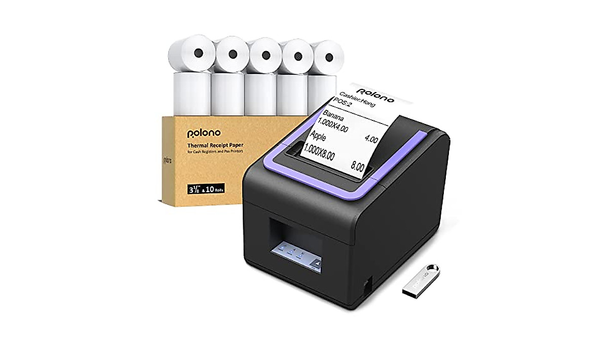 POLONO PL330 Thermal Receipt Printer - Fast 300mm/s POS Printer