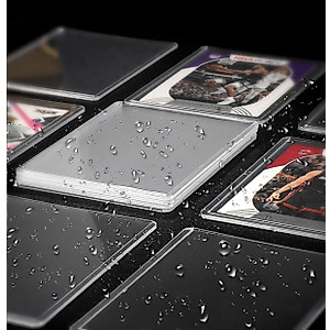 Clear Top Loaders for Cards 3" x 4", 35PT Hard Plastic Card Sleeves, Baseball Card Protector, Toploader Card Protector for Trading Cards & Sports Cards (25PCS, White)