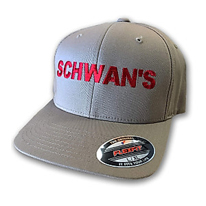 Flexfit Custom Name Embroidered 5001 V-Flex Twill Fitted Baseball Cap (L/XL, Black)