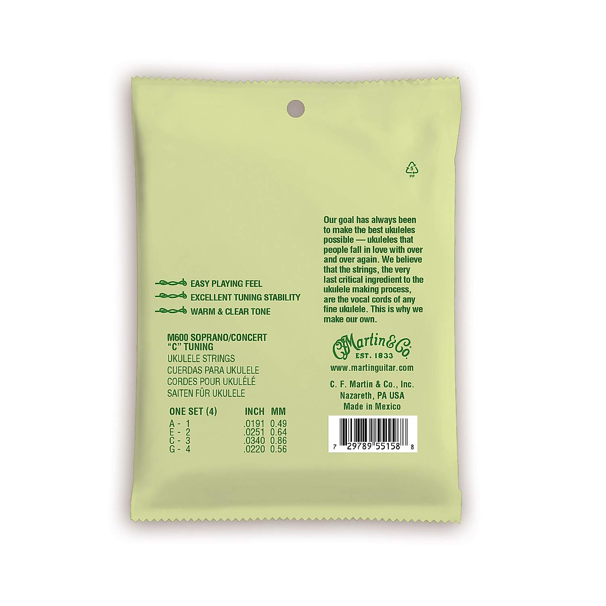 Martin M600 Standard Ukulele Strings