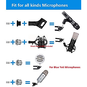 Podium Desk Mic Stand for Podcast, Meetings, Lectures,TV,Radio,Blue Yeti Snowball Microphone