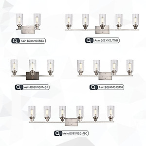 WINSHEN Cylinder Seeded Glass Lamp Shades, Bubble Glass Replacement Lampshades