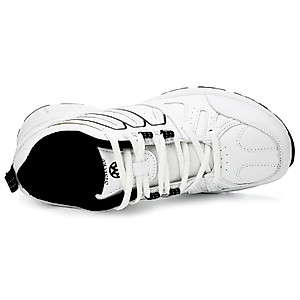 Women Cross Trainer Walking Shoes Fitness with Arch Support White Black