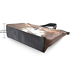 My Daily Women Tote Shoulder Bag Basset Hound Dog Flying Ears Handbag Large