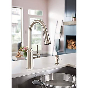 Moen 87731SRS Glenshire Spot resist Stainless one-handle High Arc pulldown Kitchen Faucet