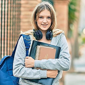 EOOUT 3 Pack Aesthetic Spiral Notebook Journals for Women, 5.7 x 8.3 Inches Cute College Ruled Notebook, 160 Pages, Back Pocket, Office School Supplies Gifts