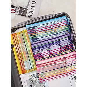 JARLINK 120 Pack Mesh Zipper Pouch, Zipper Pouch bulk in 10 Colors, Multipurpose Travel Zipper Bags for Organizing Makeup Essentials, Travel Accessories, Office, School and Teacher Supplies