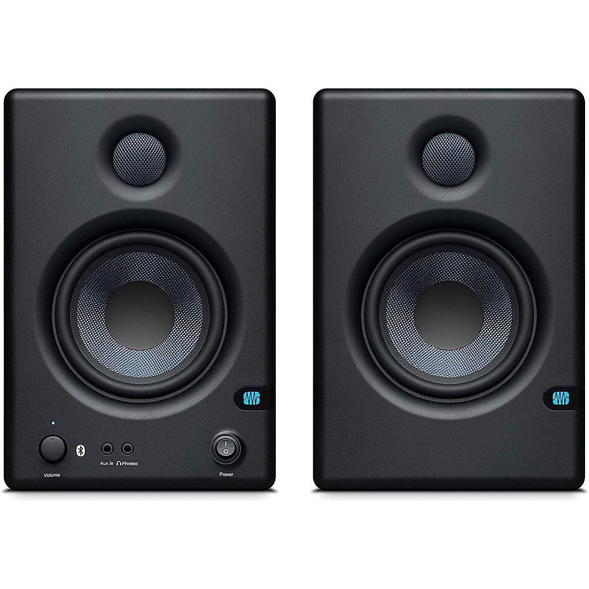 PreSonus Pair of Eris E3.5 BT 2-Way Studio Bluetooth Monitors with Studio One Prime DAW Studio Magic and Plug-in Suite Software Pack and LyxPro Condenser Recording Microphone Kit and Headphones