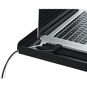 Gator Frameworks Heavy Duty Deluxe Adjustable Multi-Media Gear Stand Featuring 100x100 Vesa Mounting Brackets | Ideal for Laptops and more; Min/Max Height - 36"/48" (GFW-UTL-MEDIATRAY2)