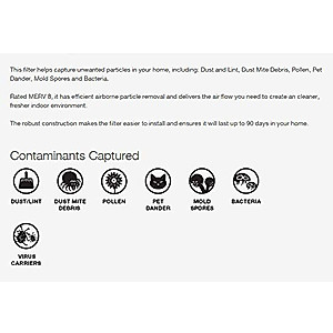 Flanders 84858.012025 NaturalAire Standard Air Filter MERV 1-inch, 20" x 25". (Pack of 12)