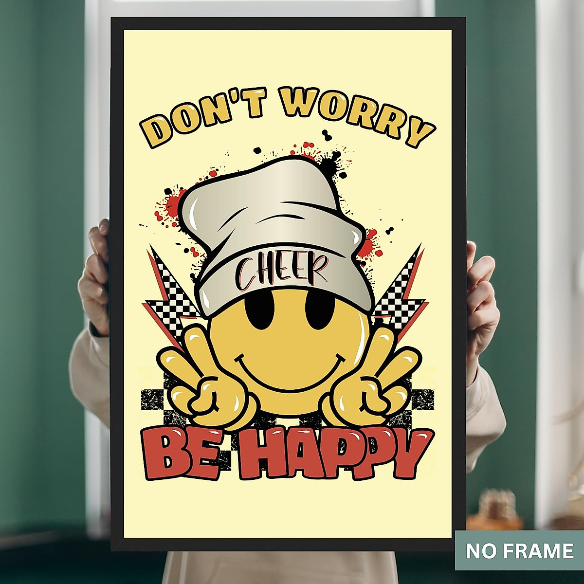 Retro Wall Art for Room Aesthetic, Cute Posters, Cute Wall Decor, Retro Wall Decor, 70 Room Decor, Retro Poster for Kitchen, Bedroom, Dorm Room, Apartment (Unframed)