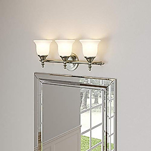 Olgelthorpe Traditional 3-Light Brushed Nickel Vanity