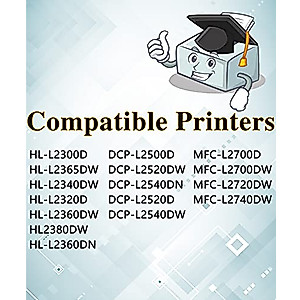 Much&More Compatible Toner Cartridge Replacement for Brother TN660 TN-660 Used for Brother HL-L2300D L2365DW L2340DW L2320D L2360DW DCP-L2520DW L2540DW MFC-L2740DW Printer (Black, 2-Pack)