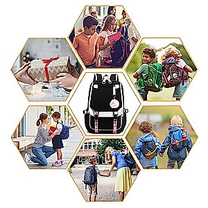 NPVNW USB Backpack Casual Daypack Bag Knapsack Adjustable Shoulder Strap for Teens Gift,-2