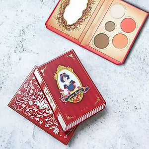 READY TO SHINE Snow Bright Contour Highlight Blush Makeup Palette - Smooth and Pigmented - Easy to Blend - Vegan and Cruelty Free - 5 Part Pressed Powder Makeup Kit - With Mirror For All Skin Types