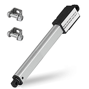 DC HOUSE Mini Electric Linear Actuator Stroke 4"–Force 4.5 lbs–12V | High-Speed 1.97"/sec–Weight 0.25KG Ideal for Intelligent Range Hood, Fan Blades, Cabinets, Robotics, Home Automation