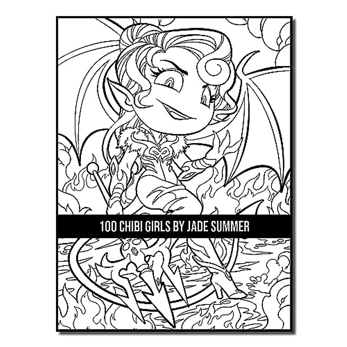 100 Chibi Girls: An Adult Coloring Book Collection with Cute Girls, Fantasy, Horror, Christmas, and More!