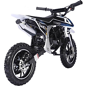 MotoTec MT-DB-52cc-Warrior-Black Kids Warrior 52cc 2-Stroke Gas Dirt Bike Black