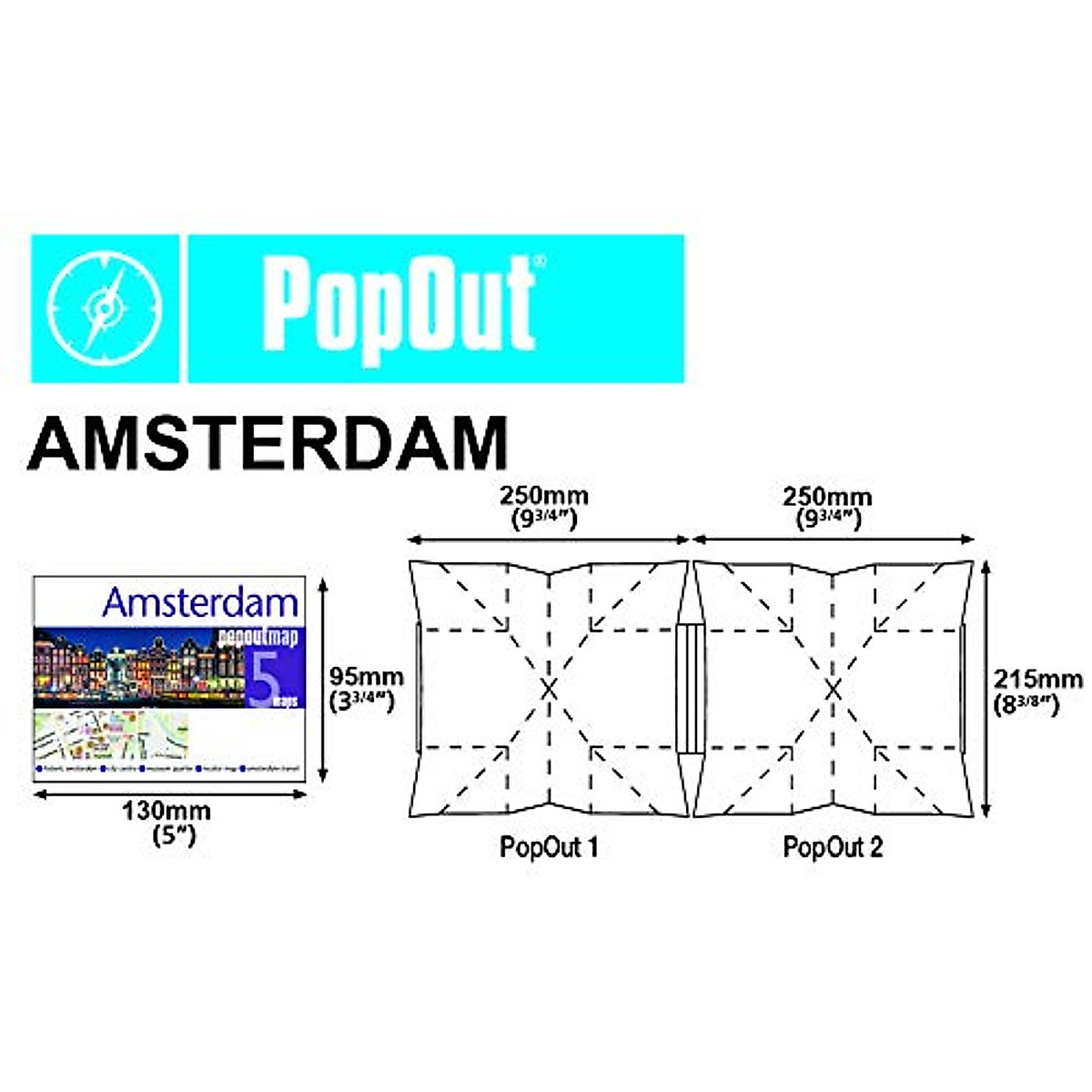Amsterdam PopOut Map (PopOut Maps)