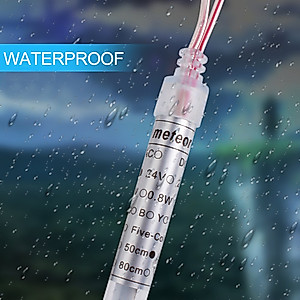 Vikdio Christmas Lights Outdoor, Meteor Shower Lights 50cm 10 Spiral Tubes 540 LEDs 3.15m Lit Length, Waterproof Snowfall Icicle Lights for Outdoor Xmas Decoration Party Tree Window (White)