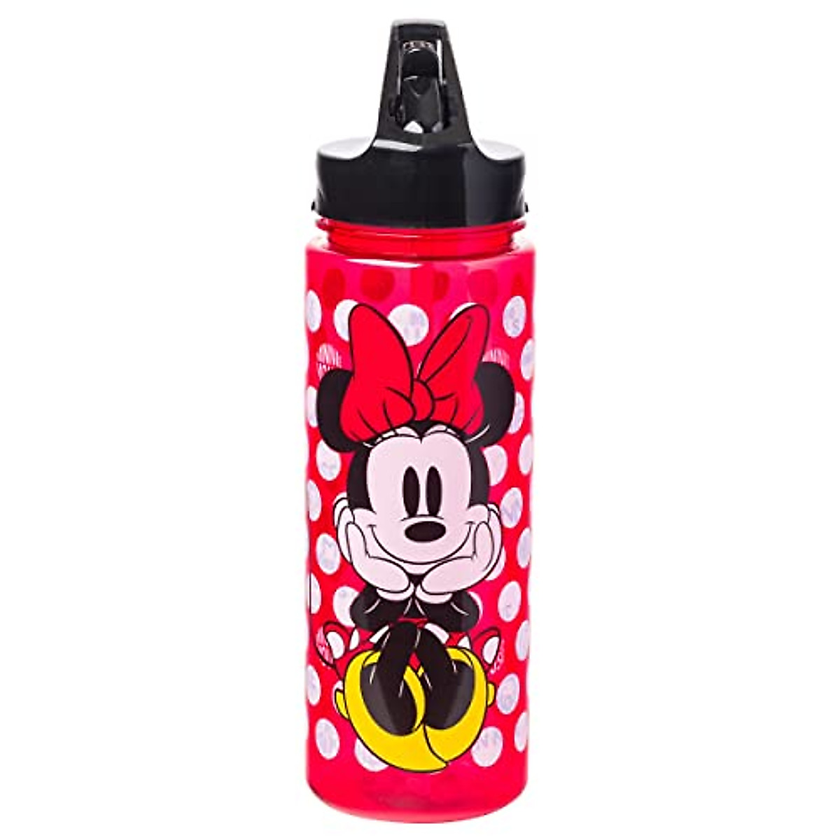Silver Buffalo Disney's Minnie Mouse Polka Dots Tritan Water Bottle, 20 Ounces, 1 Count (Pack of 1)