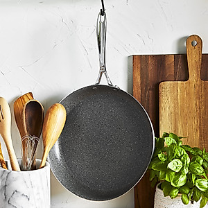 ZWILLING Vitale 12-inch Nonstick Frying Pan, Aluminum, Scratch Resistant, Made in Italy,Gray