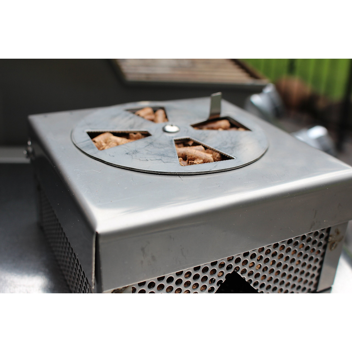 Smokehouse Products Smoker Box 304 Stainless Steel with Draft Control (9700-000-0000), One Size, Silver