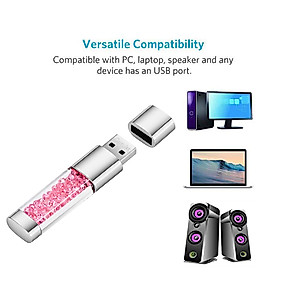 GARRULAX USB Flash Drive, 8GB / 16GB / 32GB USB2.0 USB Memory Stick Date Storage Pendrive Thumb Drives (32GB, Light Pink)