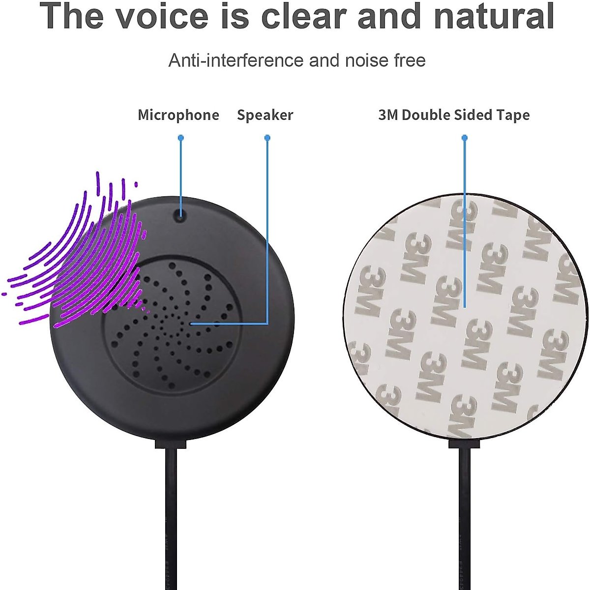 CallToU Window Speaker Intercom System,Dual Way Anti-Interference Intercommunication Microphone Talk Through Glass Window,for Business,Bank,Office,Hospital,Counter,Store,Station,School and More