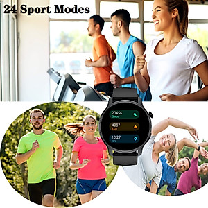 Smart Watch For Men Women Phone Call(Dial/Receive),bluetooth smartwatch,IP68 Waterproof Fitness Tracker,Multiple Sports Modes,Heart Rate Sleep Monitor,Pedometer,Music,Message Reminder,For Android iOS