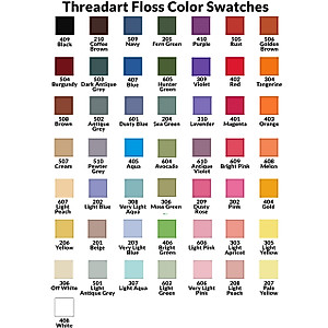 12 Skeins ThreadArt Premium Egyptian Long Fiber Cotton Embroidery Floss | Lavender | 6 Strand Divisible Thread 8.75yds Each For Hand Embroidery, Friendship Bracelets, Cross stitch and Crafts