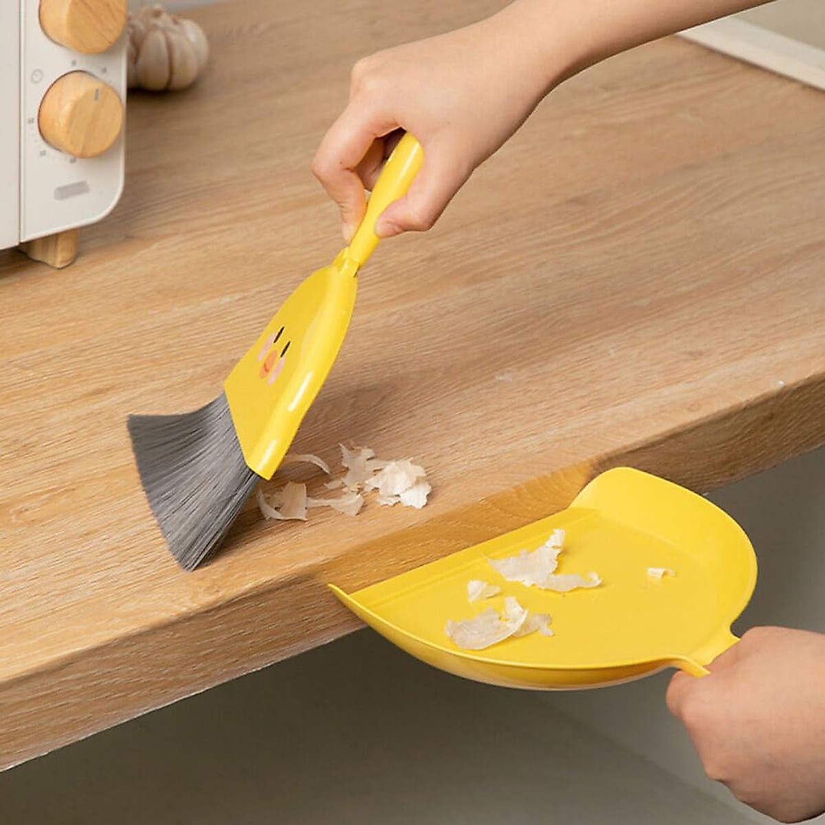 Desktop Dust Pan 2 Sets Small Dustpan and Brush Set Mini Broom and Dustpan Set Small Broom and Dustpan Set Handheld Broom and Dustpan Set Desk Cleaning Tools