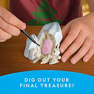 NATIONAL GEOGRAPHIC Gemstone Advent Calendar - 2024 Advent Calendar for Kids with 24 Gemstones to Open Each Day, a Complete Rock Collection Christmas Countdown Calendar with Mini Gemstone Dig Kit