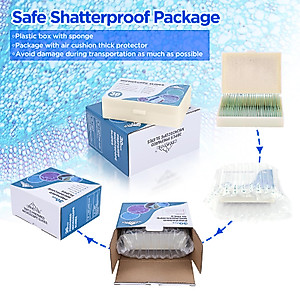 30 Microscope Slides with Specimens for Kids, Prepared Microscope Slides Set with Plants Animals Insects, Microscope Slides for Kids Students Homeschool Basic Biological Science Education