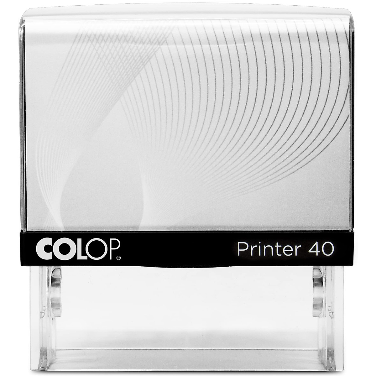 COLOP Large Size Self Inking Custom Text Stamp - Choose from Many Fonts & 15 Ink Colors