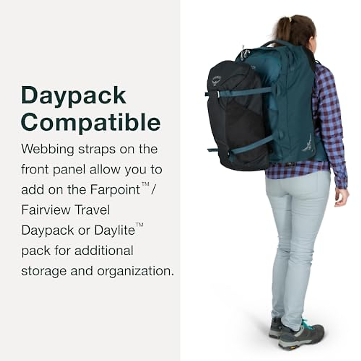 Osprey Fairview Women's Wheeled Travel Pack 36L, Black