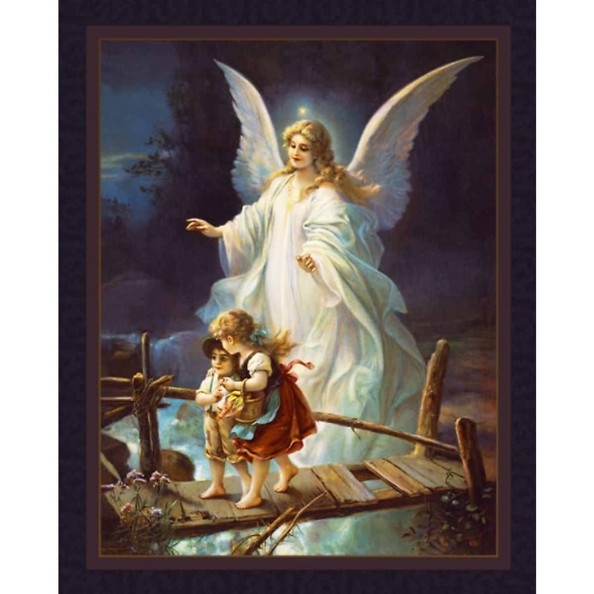 Guardian Angel Panel Cotton Fabric