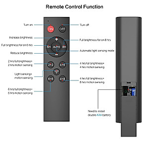 TENKOO 300W Solar Flood Street Light Outdoor, Motion Sensor Dusk to Dawn IP66 Waterproof Commercial Led Security Lights for Parking Lot Stadium Garden Pathway Garage (Bright White)