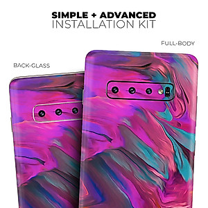 DesignSkinz Blurred Abstract Flow V56 Protective Vinyl Decal Wrap Skin Cover Compatible with The Samsung Galaxy S20 (Screen Trim & Back Glass Skin)