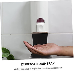 Abaodam 4 Pcs Water Tray Foam Drip Tray Body Wash Container Wall Mounted Drip Tray Dispenser Tray Water Dispenser Cup Holder Wall Cup Holder Universal Cup Holder Conditioner Plastic Soap