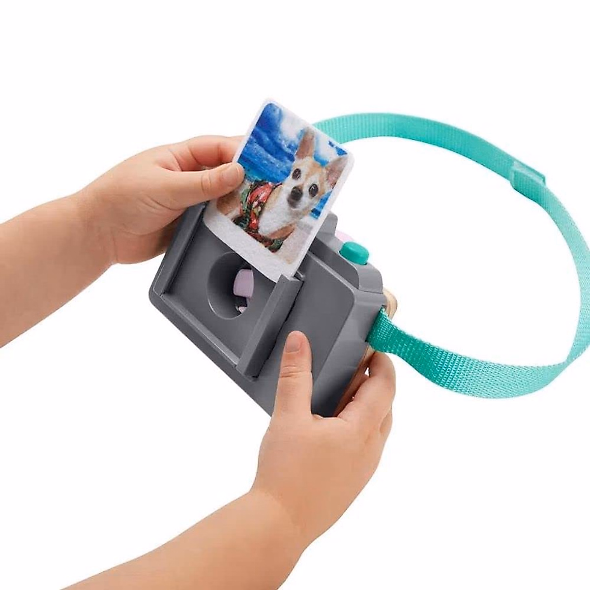 Fisher-Price Click Away Camera Set, 10-Piece Pretend Photography Set for Preschool Kids Ages 3 Years and up