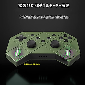 PB TAILS CHOC Portable Bluetooth Controller for Nintendo Switch | Play Games On The Go | Wireless Gamepad for Android, Switch, PC, STEAM, Raspberry Pi | Switch Turbo Controller for Travel | Green