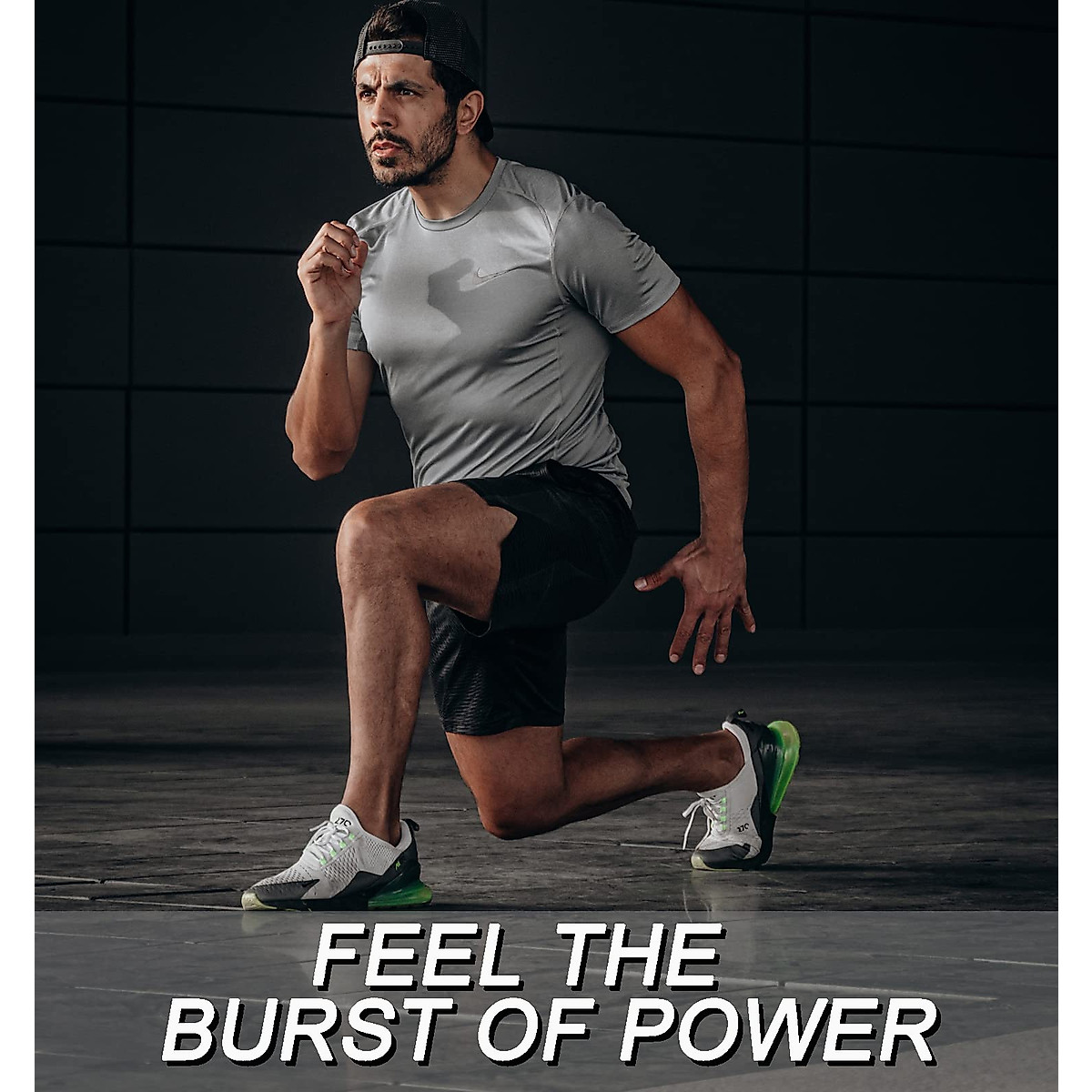 CNRUWE Mens Workout Running Shorts Lightweight Breathable Gym Athletic Shorts 5 inch Inseam Short Men with Zipper Pockets,Navy Blue M