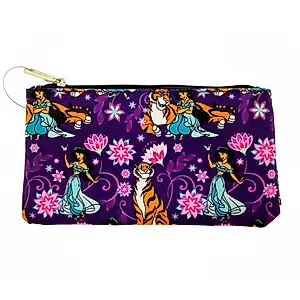 Avantaway Loungefly Disney Aladdin Movie Pencil Case Wallet Coin Purse Bag Jasmine Rajah