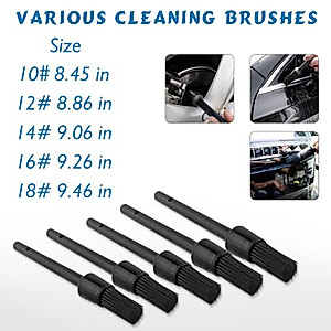 Amor En Casa 25Pcs Car Detailing Brush Set Auto Detailing Drill Brush Kit - Car Cleaning Tool Kit - Car Wash Brush for Interior Exterior Wheels Dashboard
