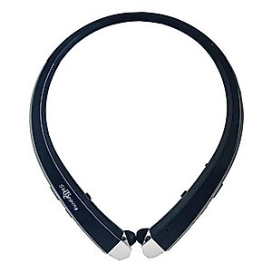 QT S Bluetooth Headset, Lightweight Retractable for Neckband Bluetooth Headphones for Sports Exercise Home & Office, Noise Cancelling Stereo Neckband Wireless Headset Talk 9-10 Hours
