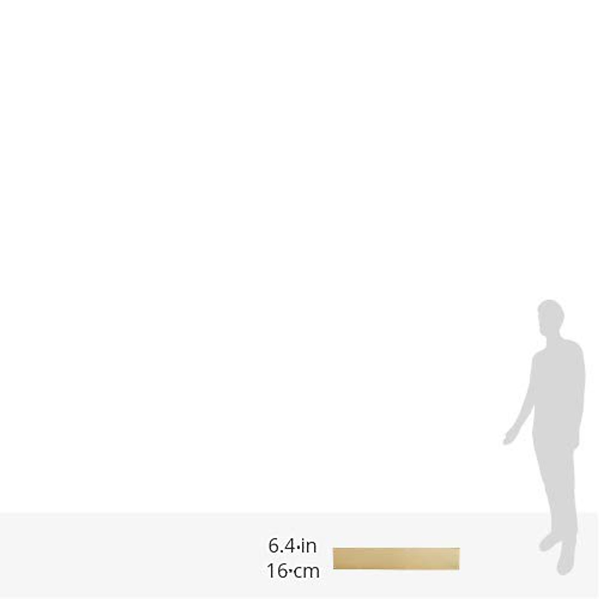 Ives by Schlage 6X34 Schlage C8400B3 Kick Plate, 34 in L X 6 in W, for Use with Exterior Or Interior Door Surface